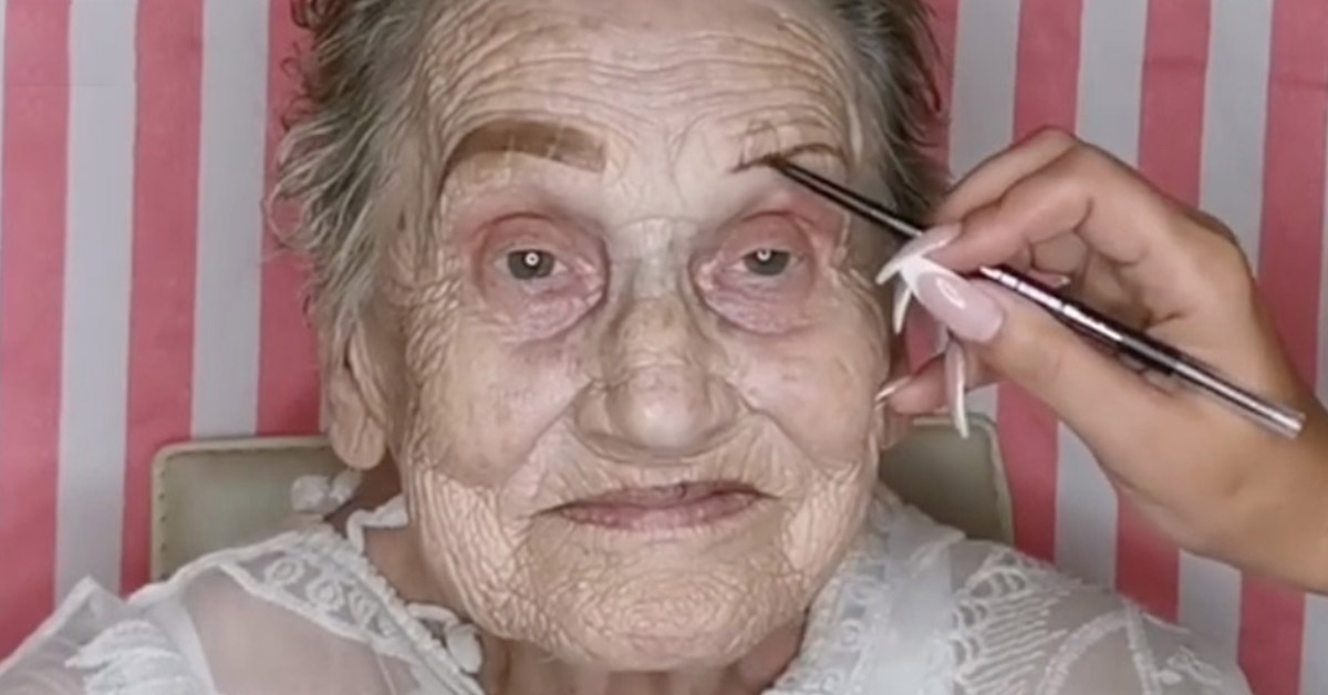 A Granddaughter Gave Her 80 Year Old Grandmother A Makeover The Photos After The Transformation